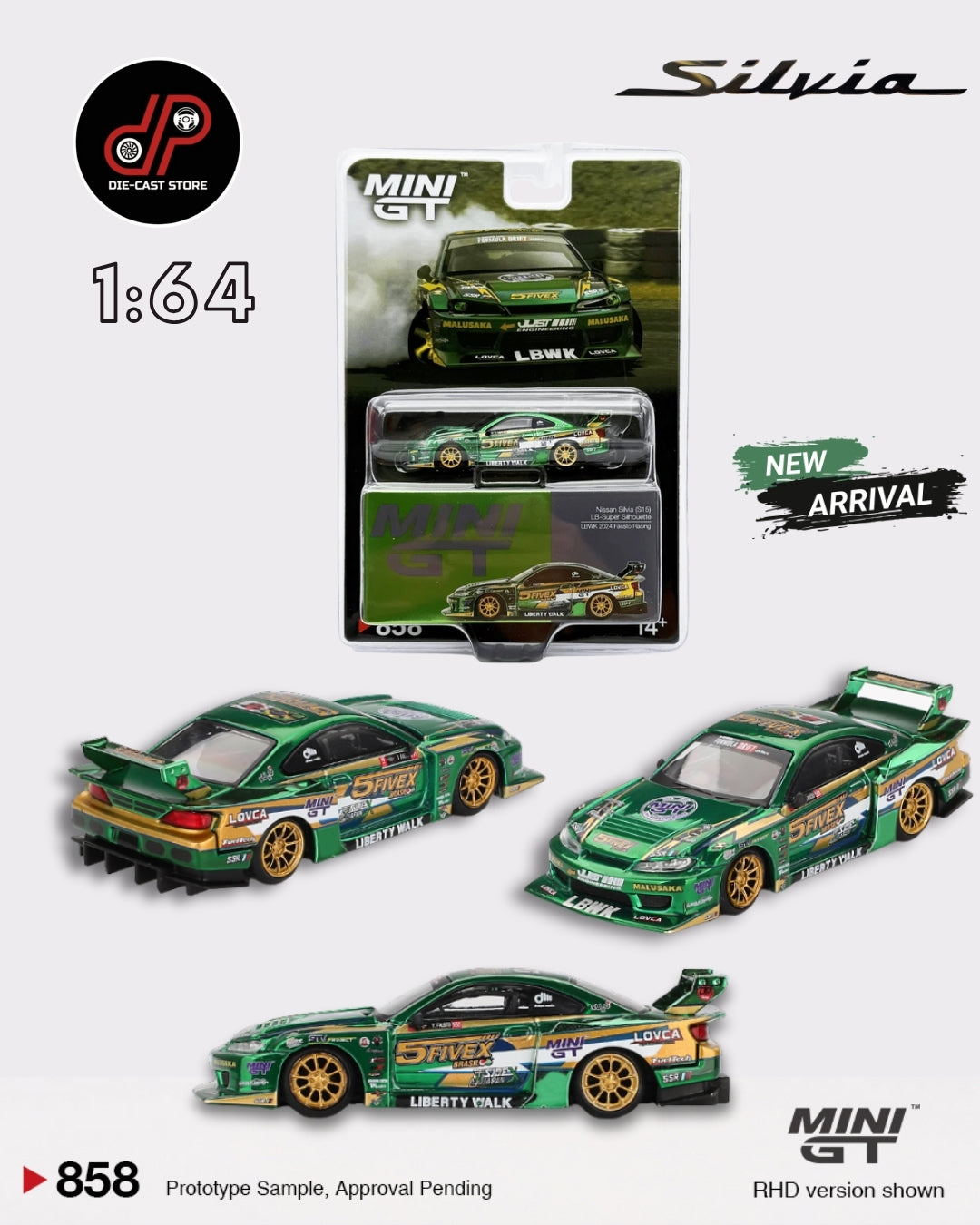 MGT00858 NISSAN LB-SUPER SILHOUETTE S15 SILVIA LBWK 2024 FAUSTO RACING ...