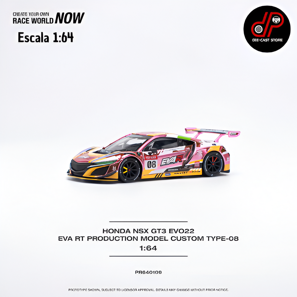 POP RACE 1/64 HONDA NSX GT3 EVO22 EVA RT PRODUCTION MODEL CUSTOM TYPE ...